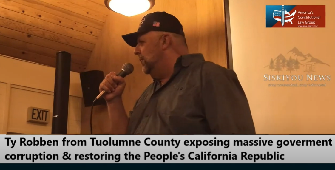 Ty Robben speaks at Liberty Storm on Tuolumne County Corruption and ...